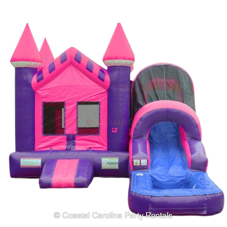 Princess Castle Slide Combo (Pool Included) Rental | Coastal Carolina